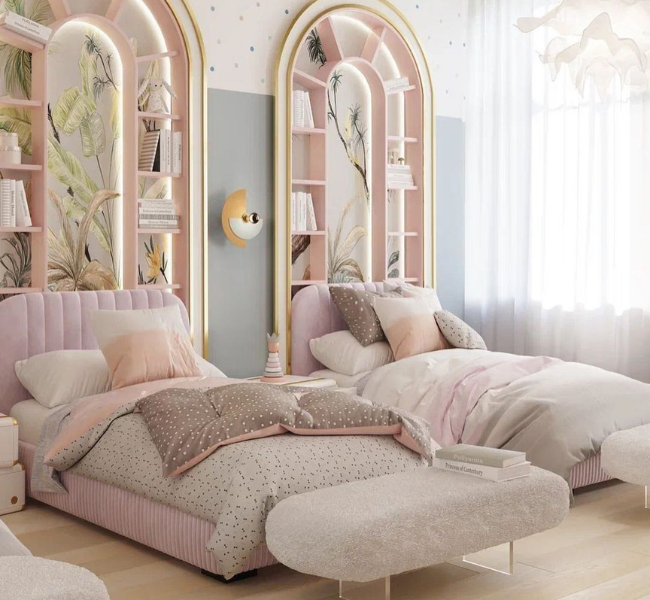 Whimsical Wonderland: Designing a Pink Bedroom for Three Little Girls ...